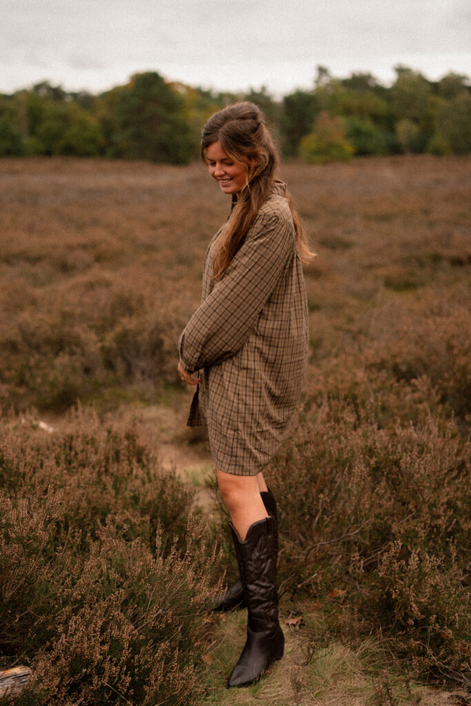 Calie dress Daniela khaki block - Jet's Favs