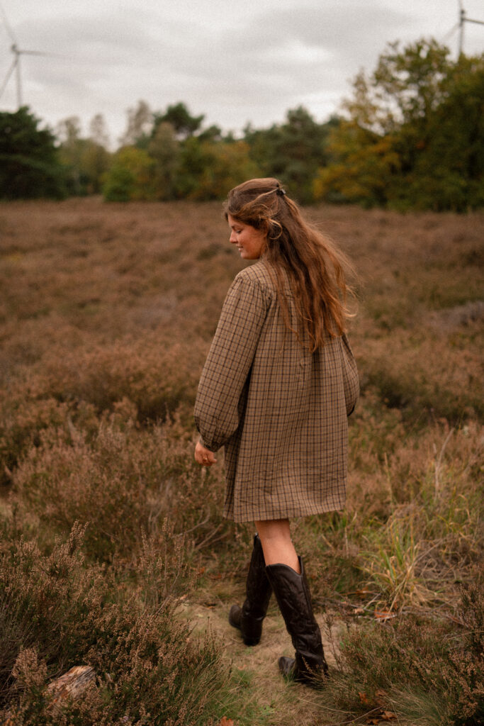 Calie dress Daniela khaki block - Jet's Favs