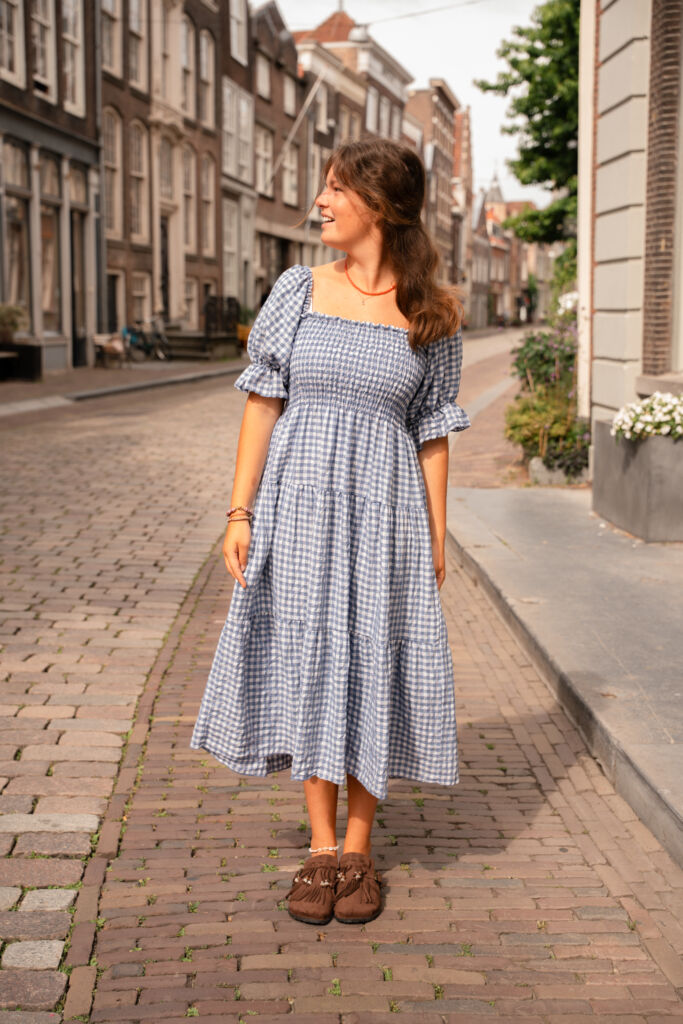 saar dress blocked blue - Jet's Favs