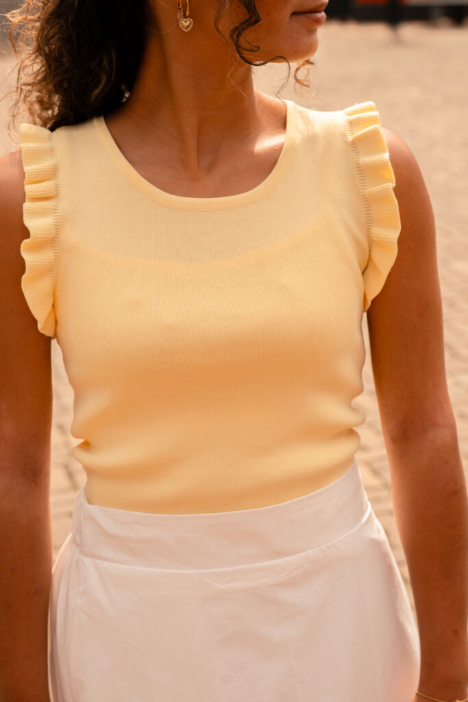 8218 yellow top ruffle madelief - Jet's Favs